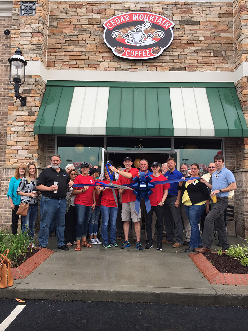 Ribbon Cutting Cedar Mountain Coffee